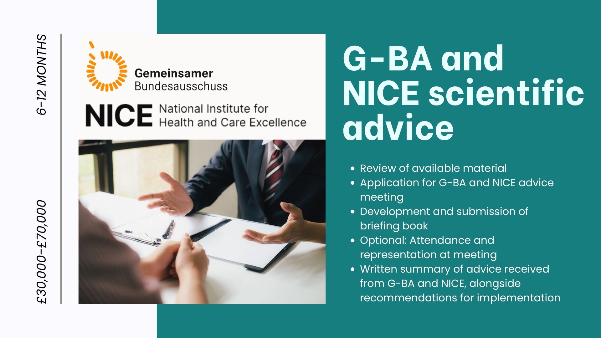 G-BA and NICE Scientific Advice